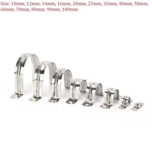 Stainless Steel Plumbing Saddle Band Pipe Clip Brackets 5mm - 100mm All ...