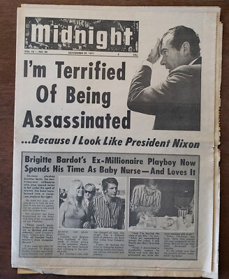 Midnight November 29 1971 Gossip Tabloid Brigitte Bardot's Ex-Lover | eBay