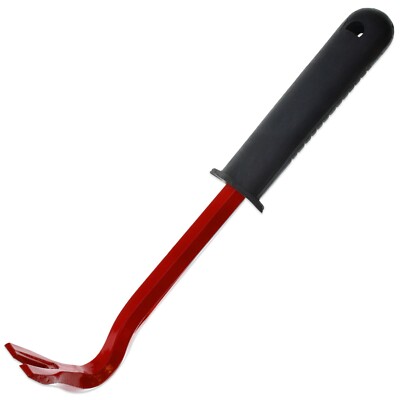 10" HEAVY DUTY PRY BAR & HANDLE Crow Crowbar Wrecking Nail Puller ...