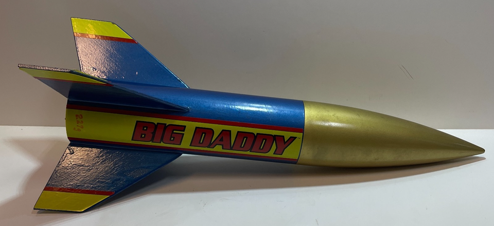 Vintage Estes Big Daddy Model Rocket Original, Blue/Gold, Assembled | eBay
