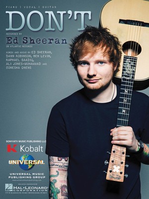 Don't Song by Ed Sheeran for Piano Vocal Sheet Music Guitar Chords ...
