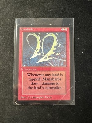 Alpha Manabarbs Mtg HP/DMG Creased Corner! | eBay