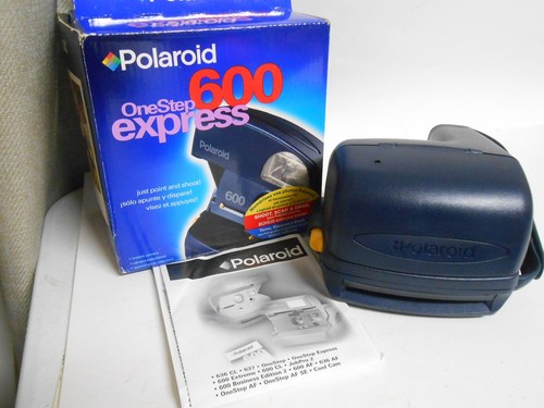 Vintage Polaroid One Step Express 600 Instant Film Camera in the box | eBay