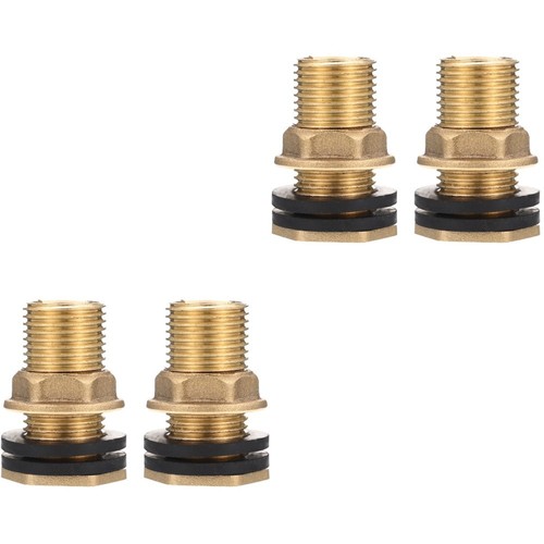 Set of 2 Tank Connector Water Pipe Bucket Adapter Brass Fitting Hose | eBay