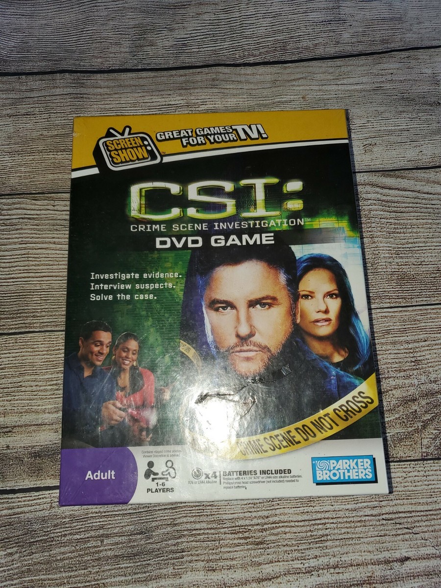 Csi Dvd Game 2004 CSI The Crime Game Sealed 895193037601 On EBid
