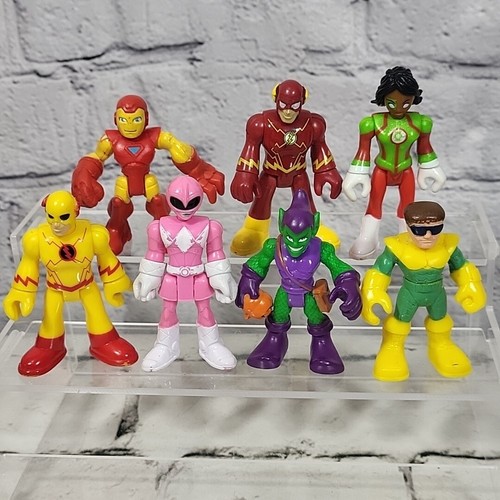 Imaginext Action Figures Lot Marvel DC Comics Power Ranger Iron Man The ...