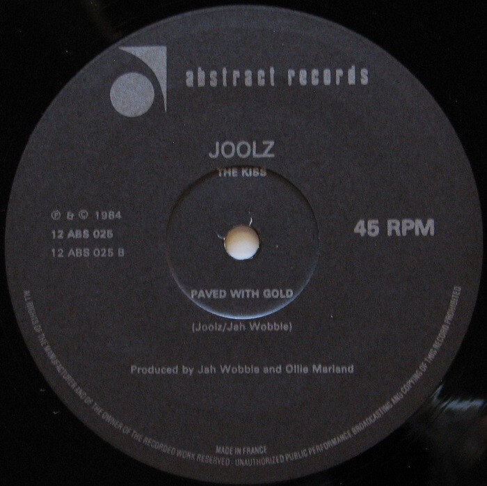 JOOLZ The Kiss UK 12 inch 1984 Abstract Records Jah Wobble Ollie ...