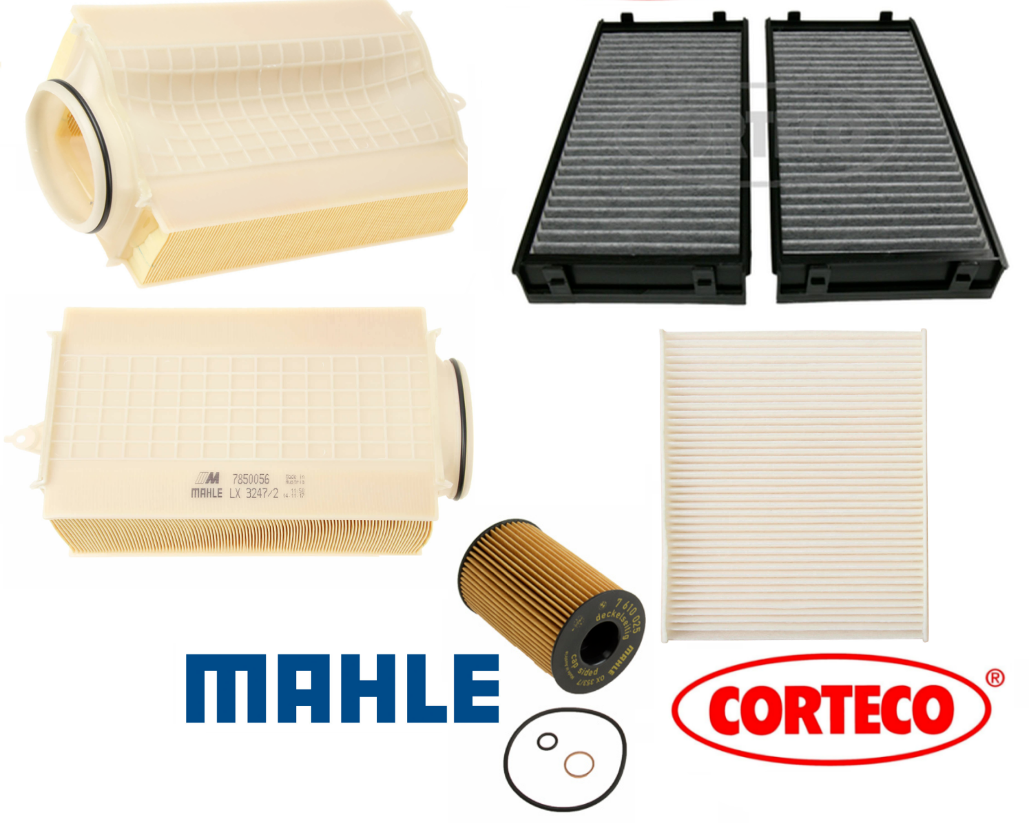 OEM Air Filter Oil Filter AC Cabin Filter Carbon Kit (FOR BMW X5 X6 M ...