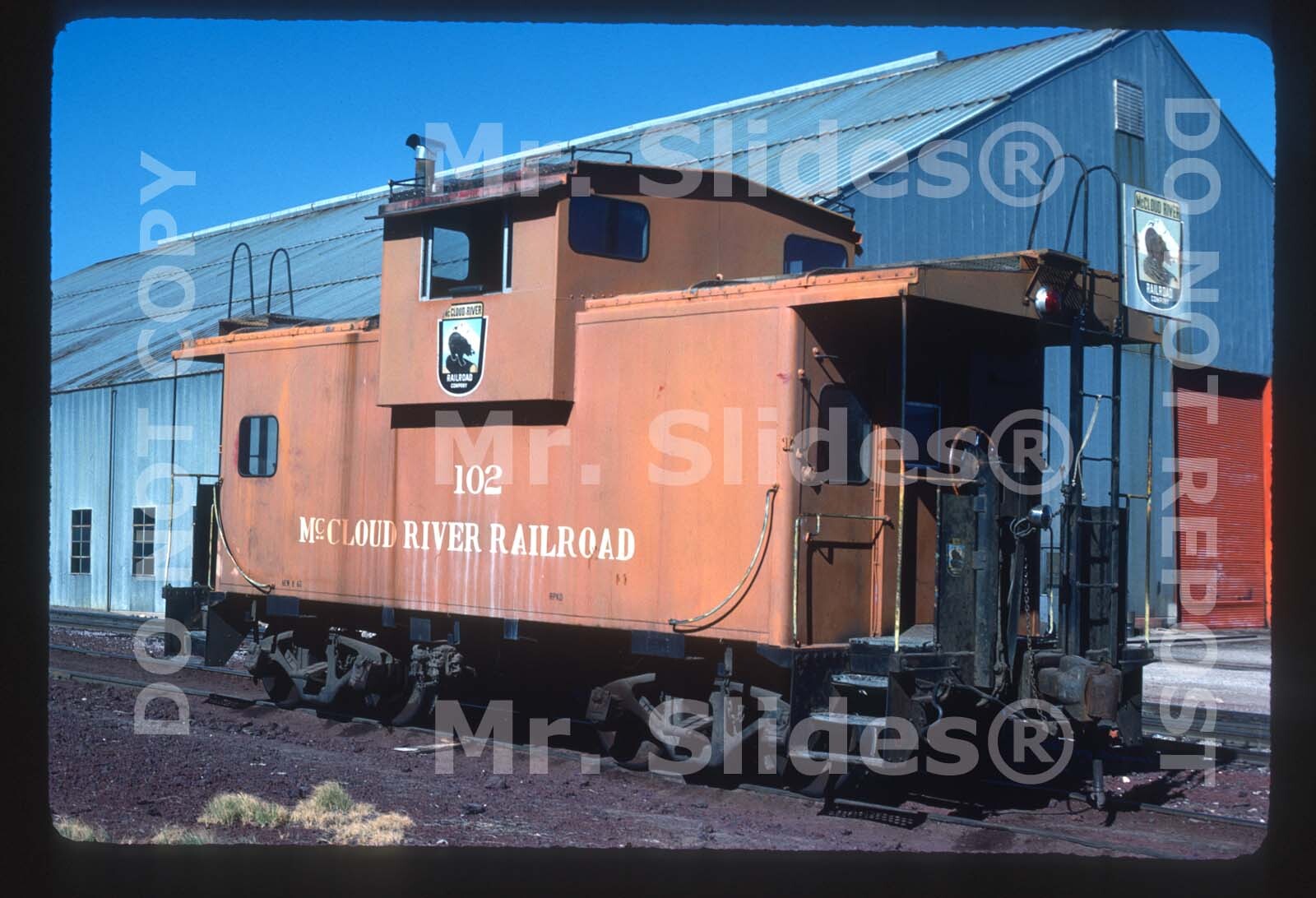 Original Slide McCloud River Railroad Wide Vision Caboose 101 McCloud ...