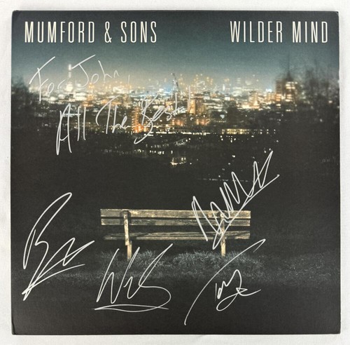 Mumford & Sons Band x4 Signed Autograph Album Vinyl Record - Wilder ...