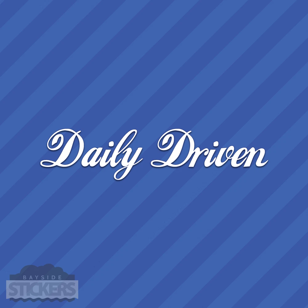 Daily Driven Sticker Font