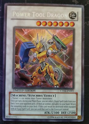 Power Tool Dragon CT06-EN001 Secret Rare Limited Edition Yugioh NM | eBay