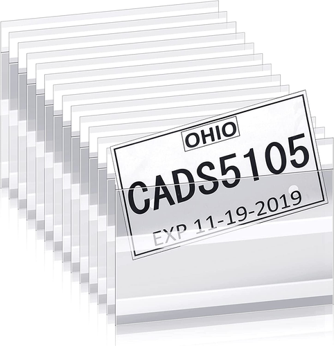 100PC Temporary License Plate Temporary Tag Plastic Bags Dealer License ...