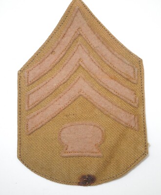 Original WWI US Army Cook Baker Sergeant Khaki Rank Patch Chevron M63 ...