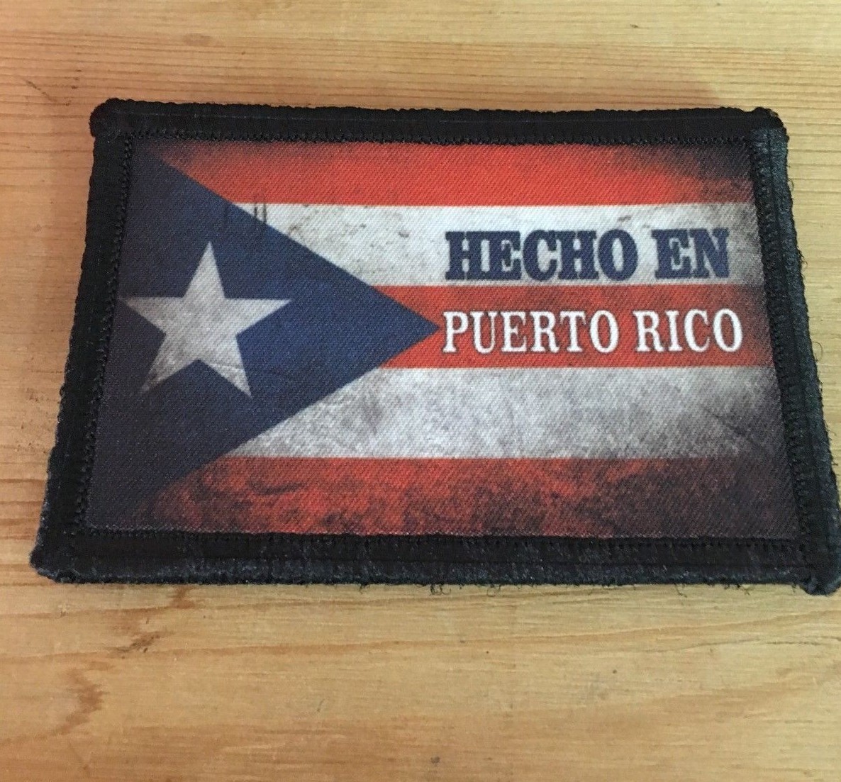 USA Puerto Rico Flag Morale Patch Military Tactical Army Badge Hook Tab ...