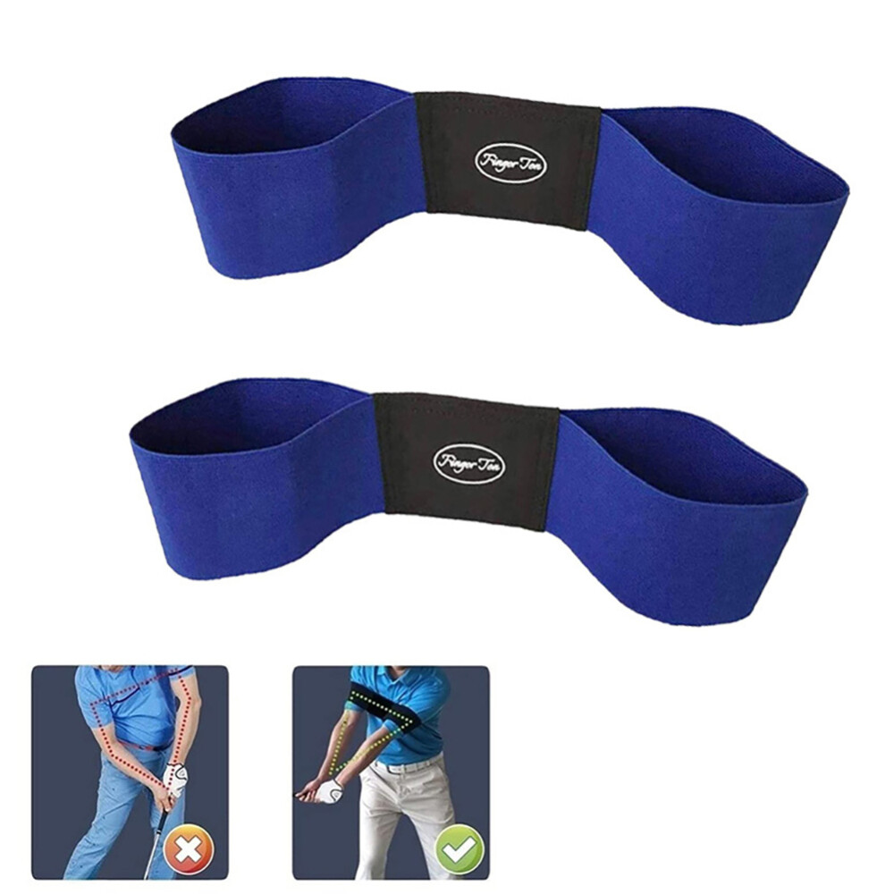 2x Golf Swing Training Aid Golf Arm Band Posture Motion Correction ...