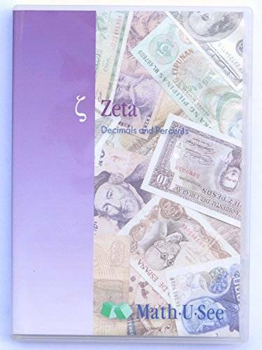 Zeta Decimals and Percents Math.U.See DVD - DVD-ROM - VERY GOOD ...