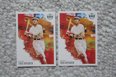 (LOT OF 2) 2020 PANINI DIAMOND KINGS TRIS SPEAKER #16 ~ RED SOX INDIANS ...