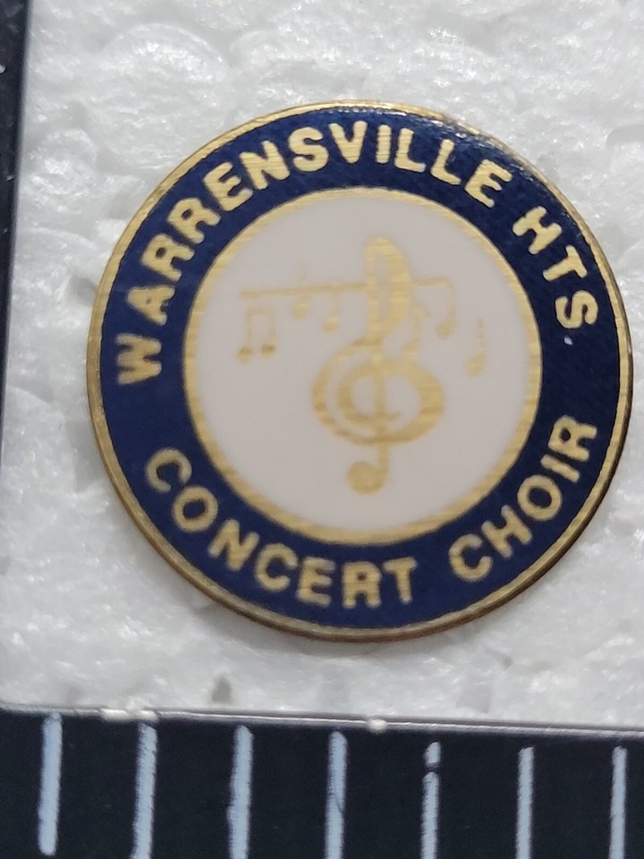 WARRENSVILLE HTS CONCERT CHOIR HAT LAPEL PIN PIN BACK USED (Z2652) | eBay