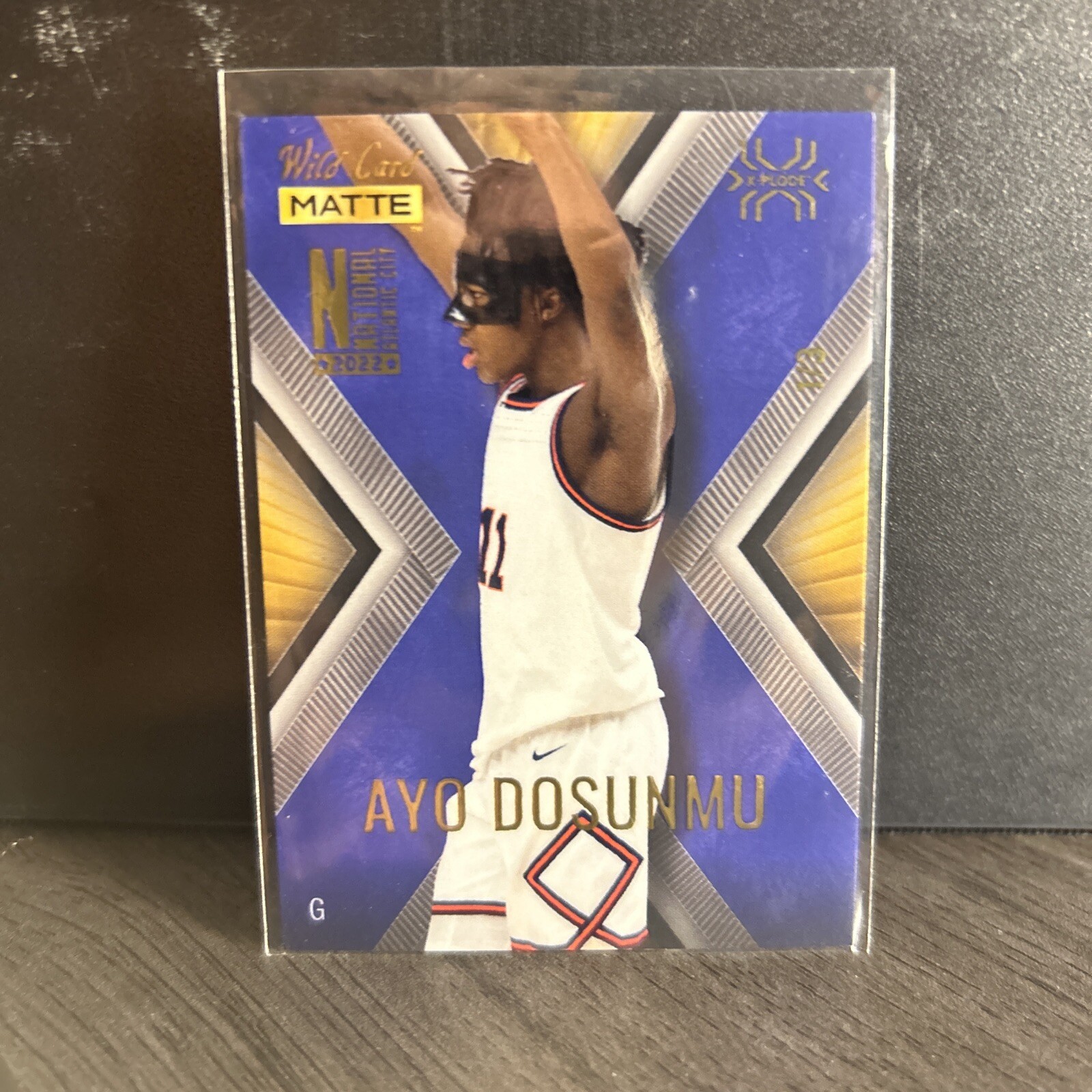 Ayo Dosunmu 2022 Wild Card Matte #RH-2 Rising Heat Green Pink /3 Price ...