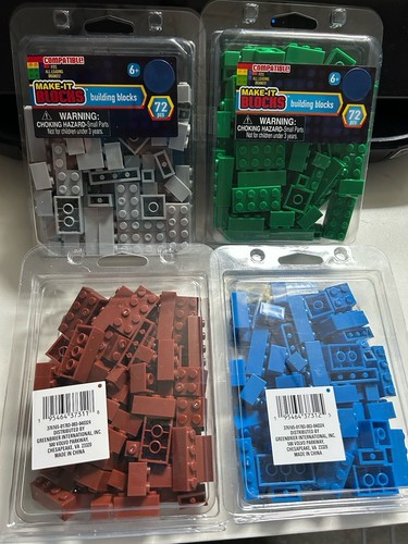 Lego Generic Make It Blocks Colored Building Blocks New (4 Packs) | eBay