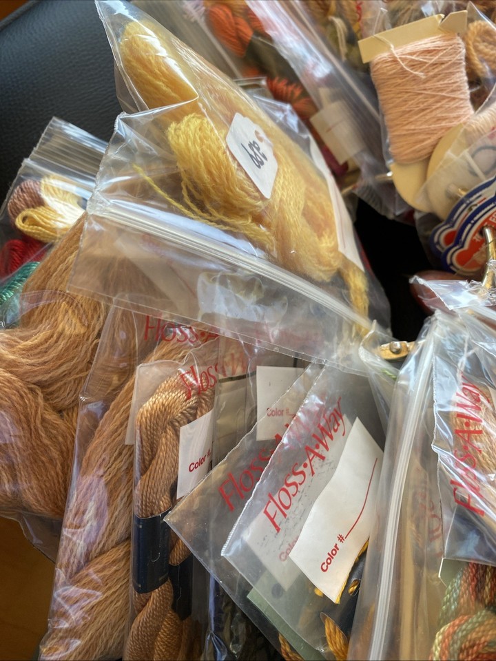 Lot 50 Needlepoint Embroidery Thread Watercolors By Caron Dmc Cotton ...