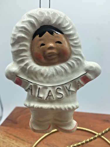 Vtg. 1985 Alan Johnson Alaska Snowbabie Glass Ornament | eBay
