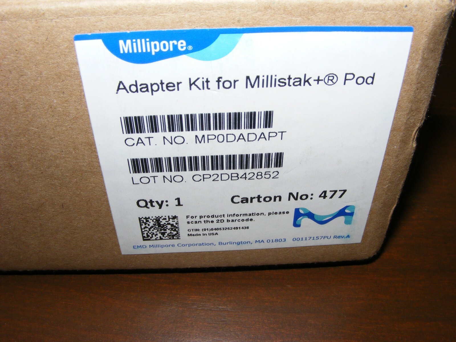 Millipore MP0DADAPT Adapter Kit for Millistak+ Pod ( 1 ) (Mill) | eBay
