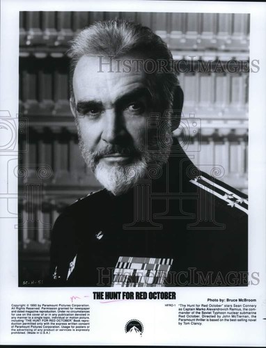 1990 Press Photo Sean Connery starring in "The Hunt For Red October ...