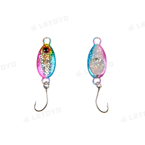 6PCS Micro Metal Jig Fishing Lures 2g/3g/5g Mini Spoon Lure Sequin ...