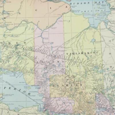 Pre-1900 - Ontario Canada Map