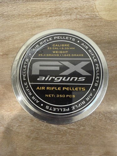 (5) 350 count FX Air Gun Rifle Pellets .25 Cal 25.4 Grain Domed Pellets ...