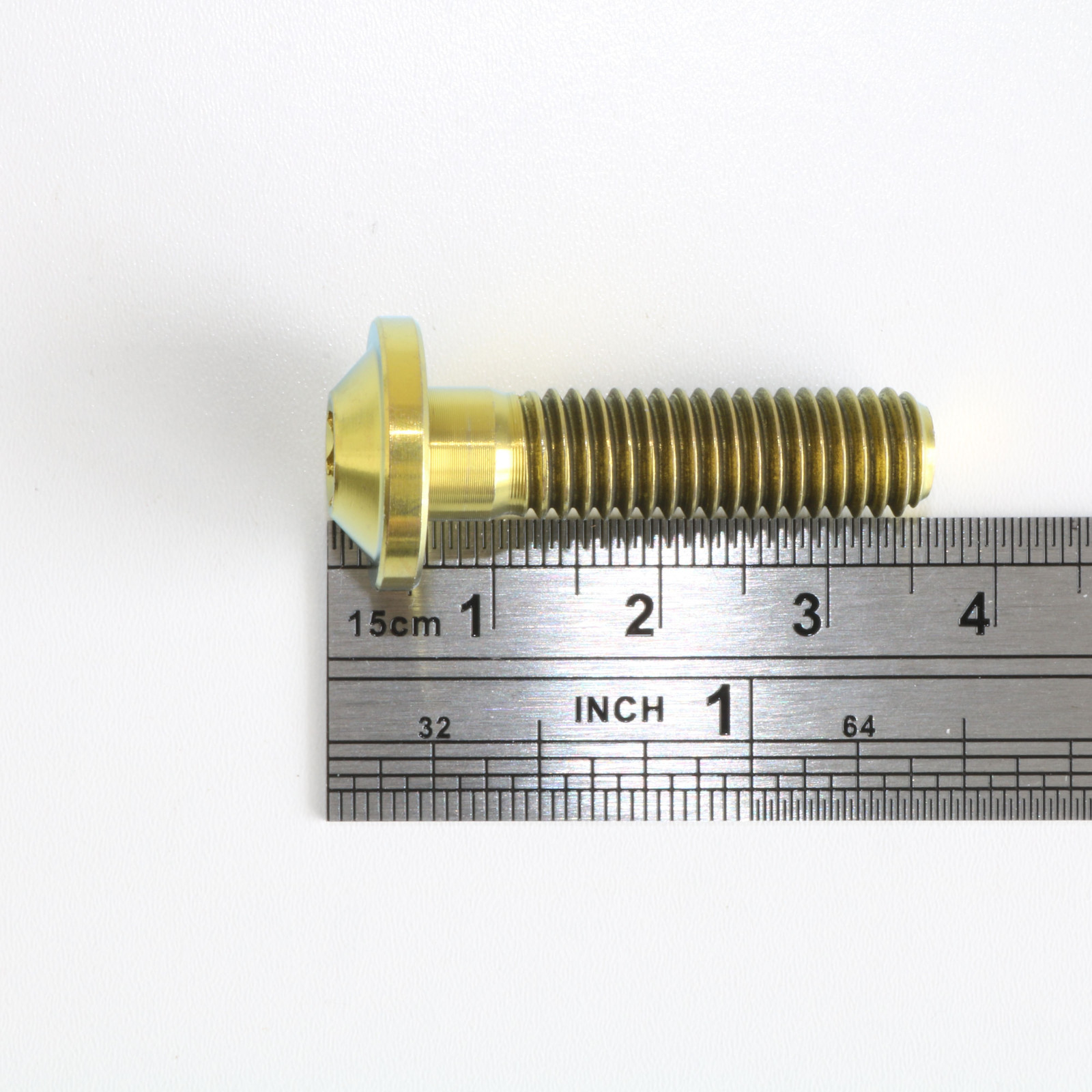M8 x 30mm Bolts Gold Titanium M8x30mm Screws 8g Low Profile Flange Head ...