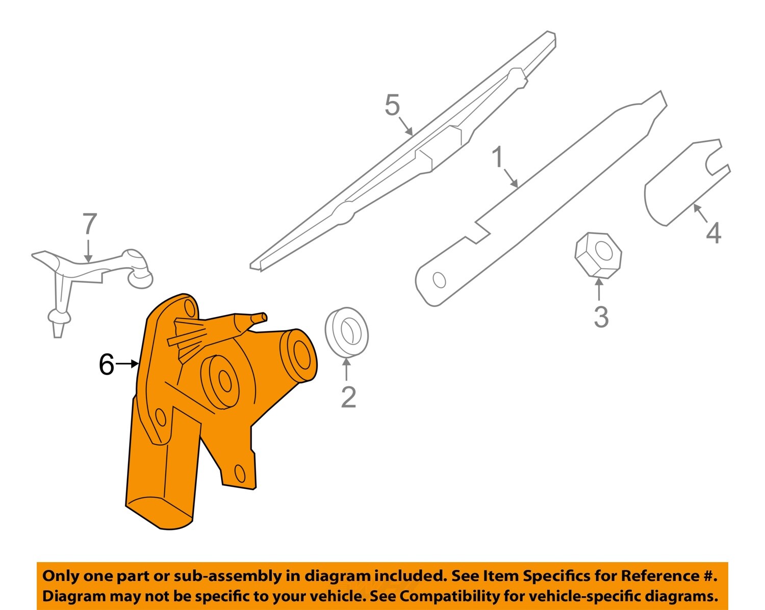 MERCEDES OEM 06-19 GL320 Wiper Washer Components-Wiper Motor 2518200042 ...