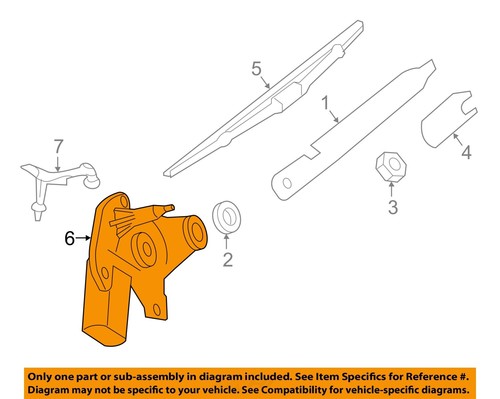 MERCEDES OEM 06-19 GL320 Wiper Washer Components-Wiper Motor 2518200042 ...