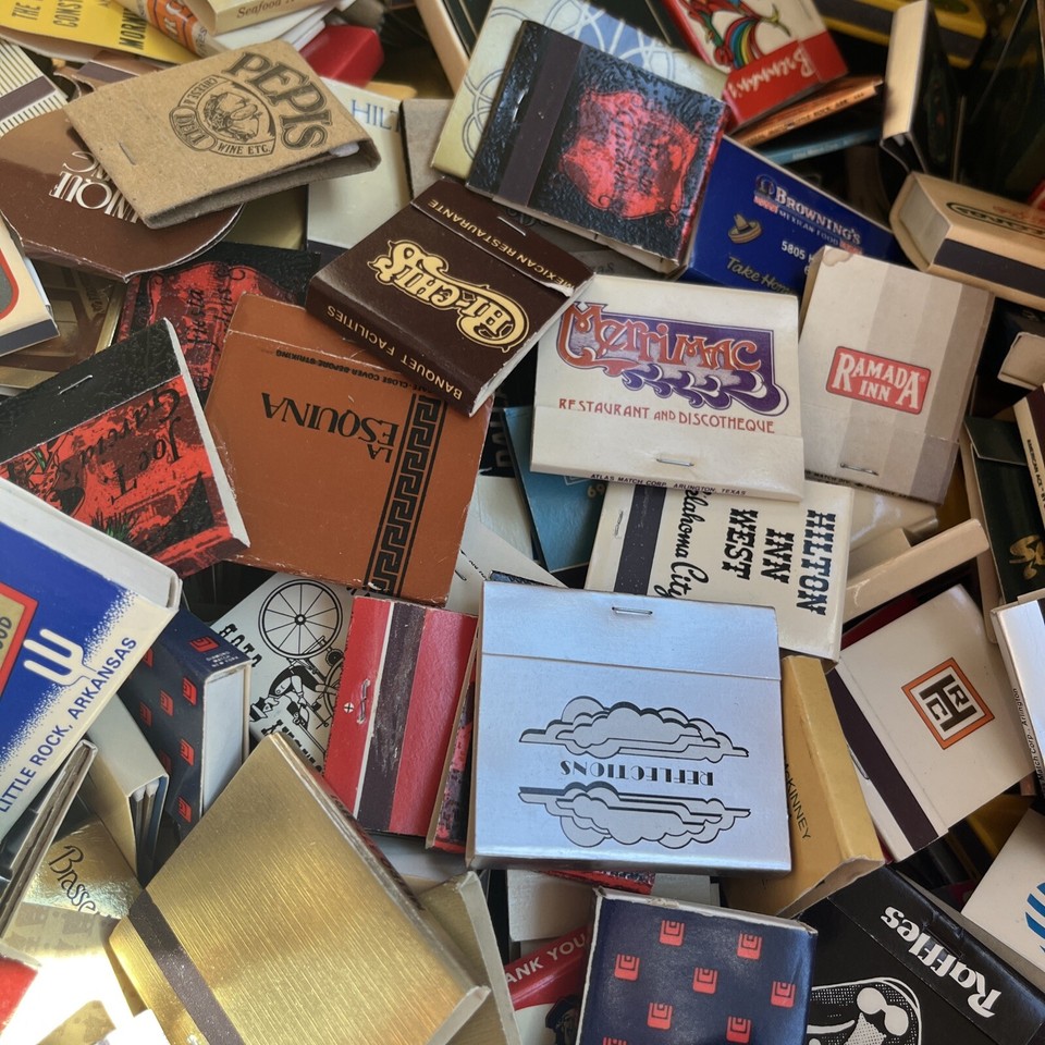 65 Vintage Full Unused Matchbooks No Dups Look😉 - FRESH LOT | eBay
