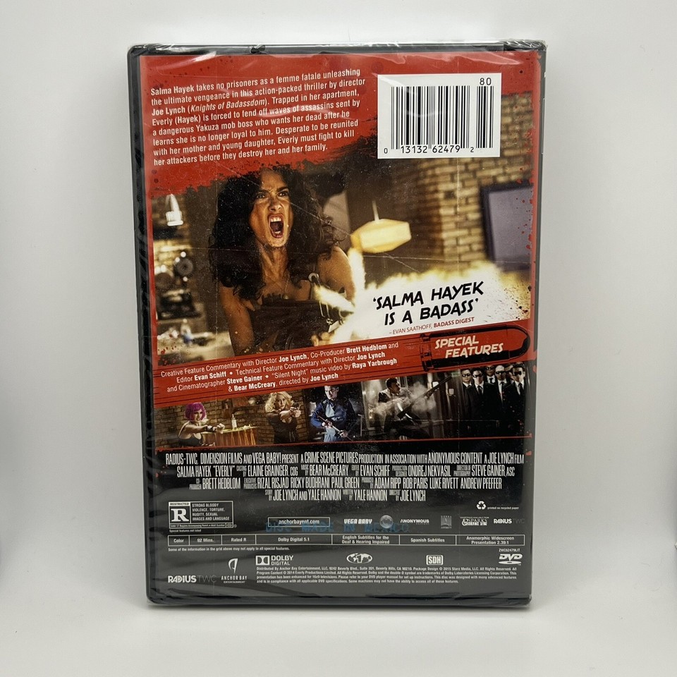 Everly (DVD) Salma Hayek Hiroyuki Watanabe Laura Cepeda NEW 13132624792 ...