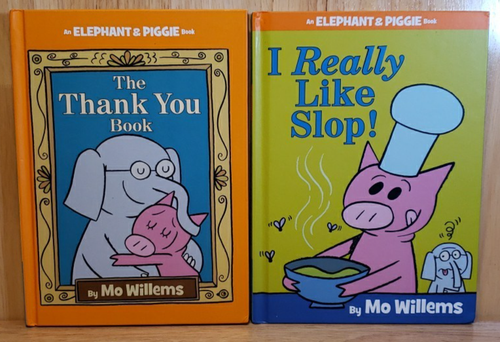 Elephant & Piggie Book Lot The Thank You Book + I Really Like Slop! Mo ...