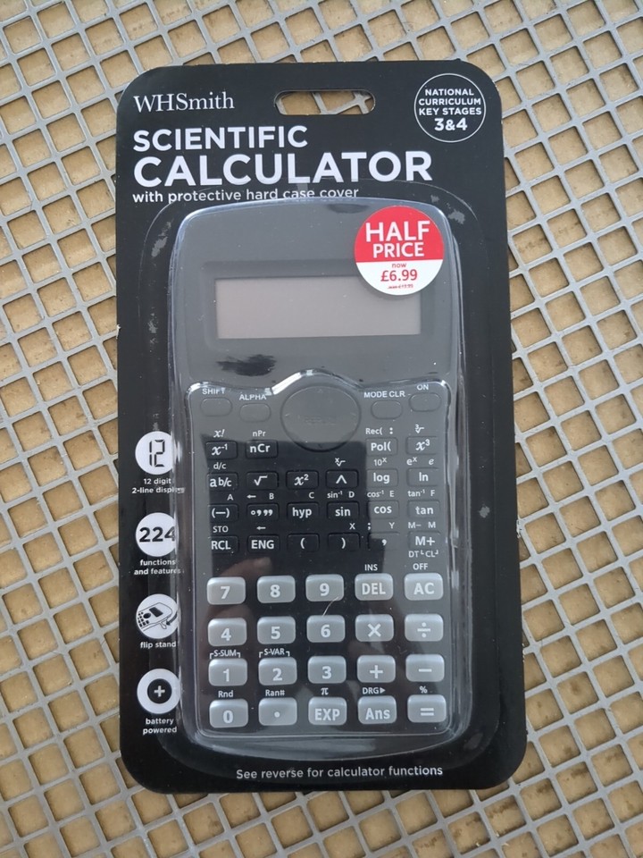 WHSmith Scientific Calculator - Black 37712624 | eBay
