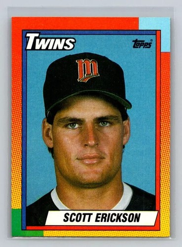 1990 Topps Traded Rookie RC #29T Scott Erickson Minnesota Twins Baseball Card | eBay