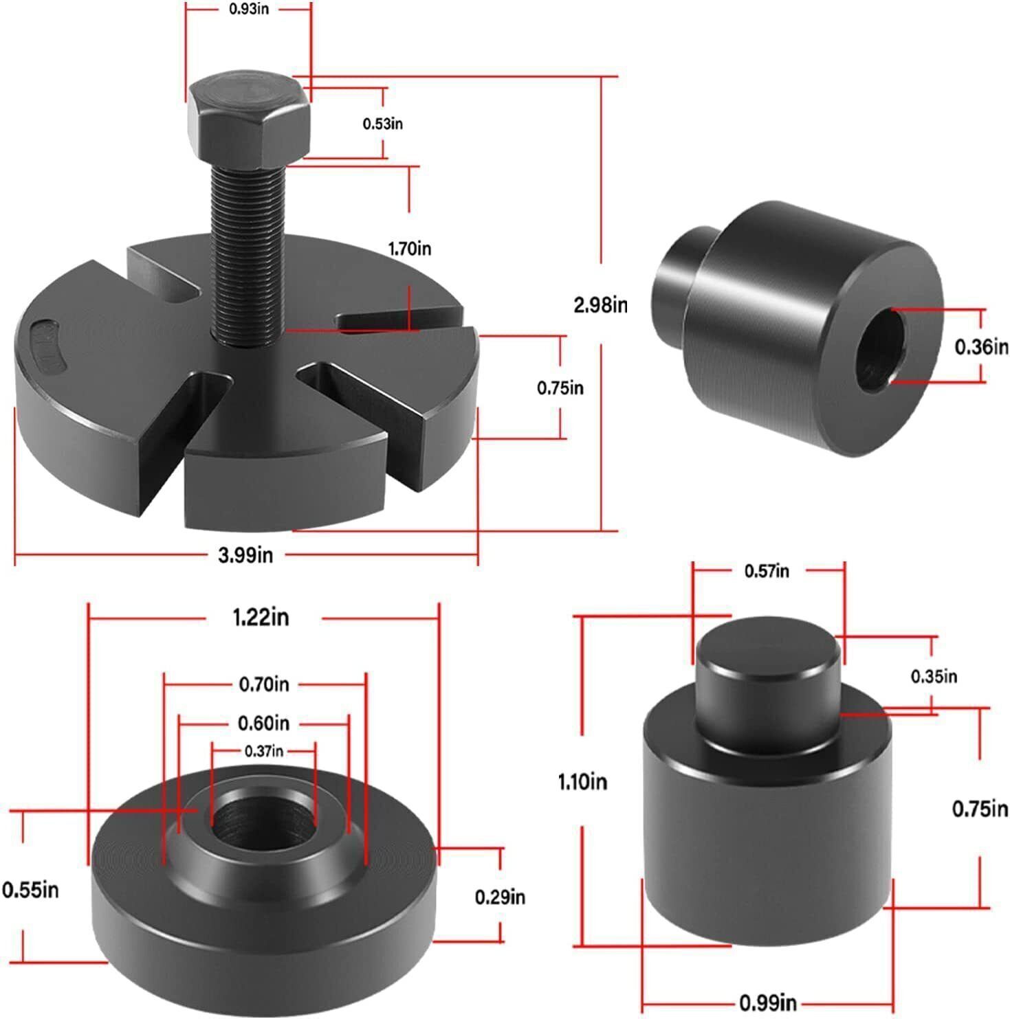 Water Pump Pulley Service Kit Removal Install Tool Set 303-S455 for ...