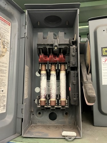 SQUARE D H361RB FUSIBLE HEAVY DUTY SAFETY SWITCH, 30AMP, 600VAC, W ...