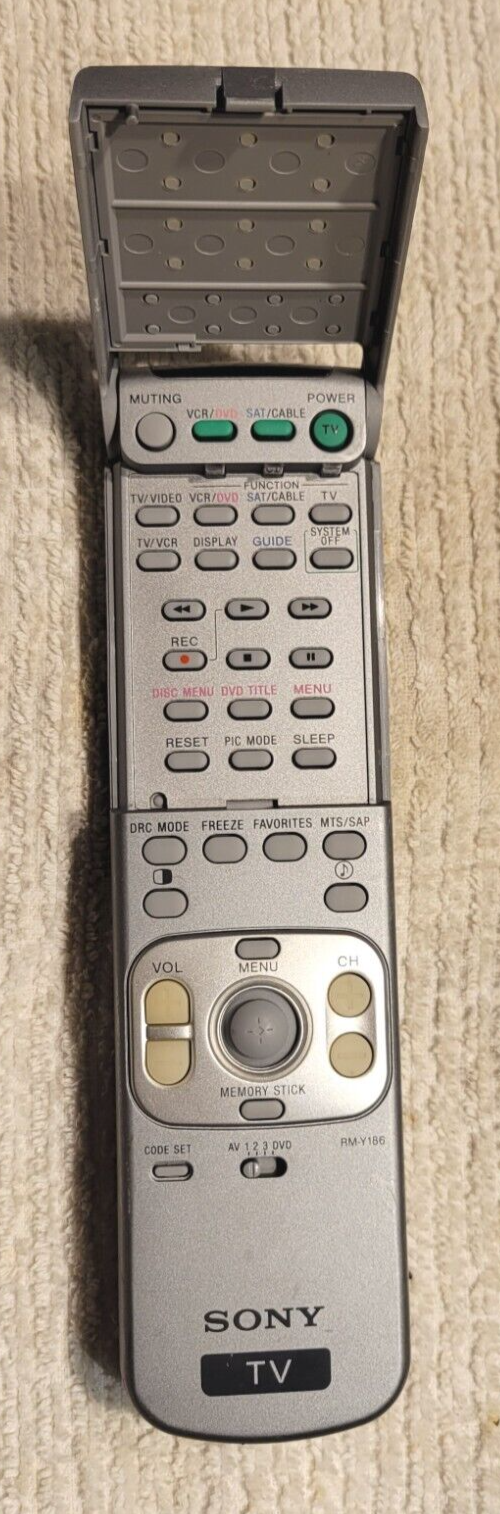 OEM Sony RM-Y186 TV Universal DVD Cable DSS Remote Control KV-32HS500 ...