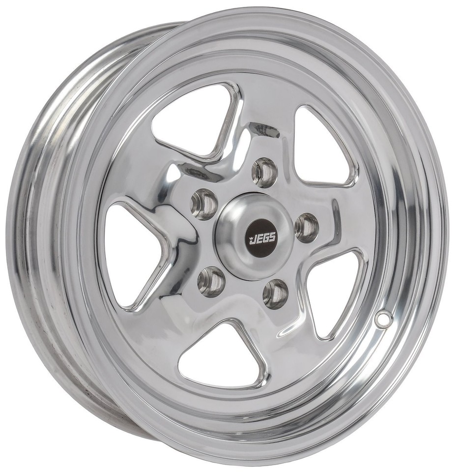 JEGS 66051 Sport Star 5-Spoke Wheel | Size: 15" x 4" | 5x120.65 | -19 ...