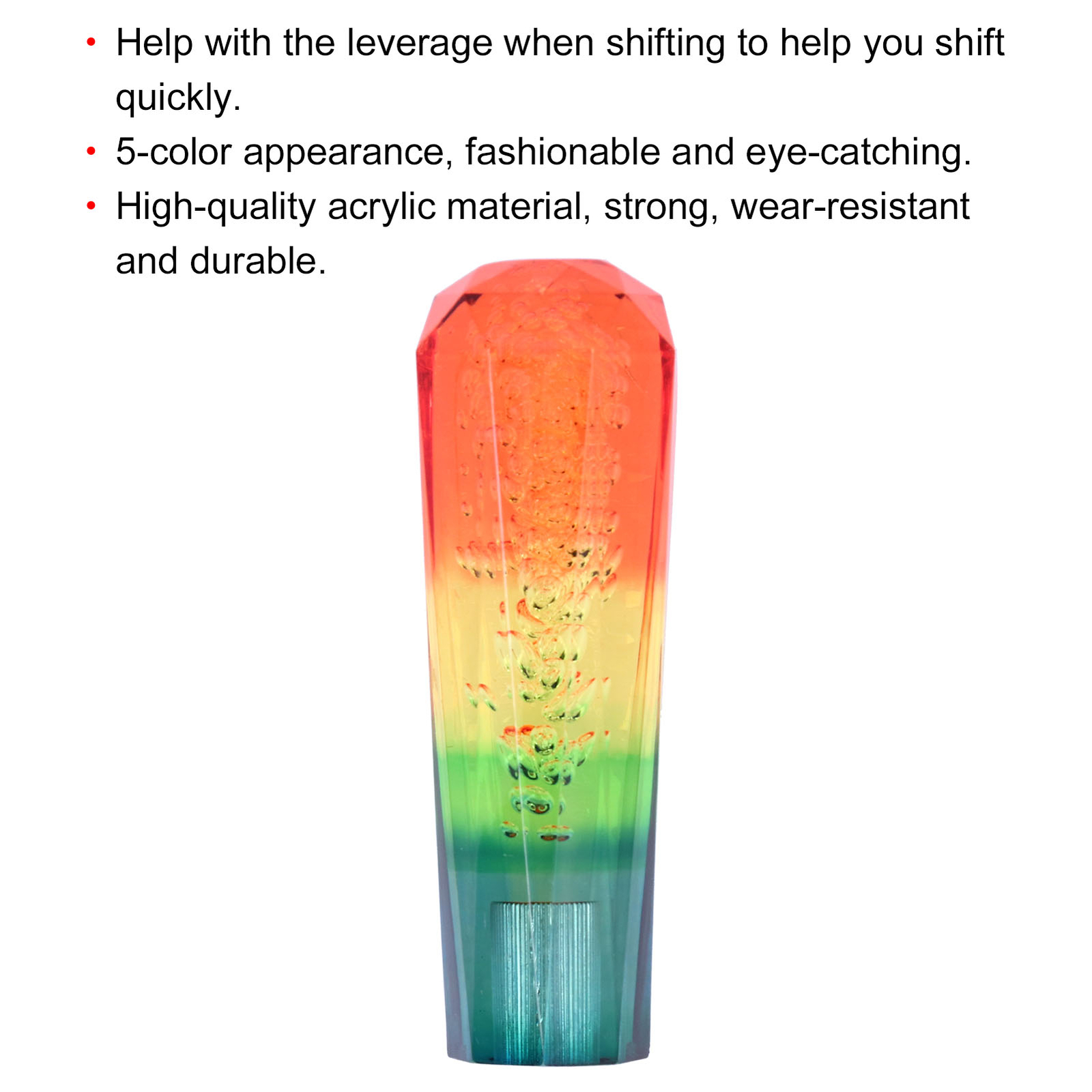 15cm 5-Color Shift Knob Shifter Acrylic Gear Lever Accessory For Car | eBay