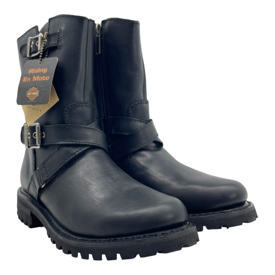HARLEY DAVIDSON Womens 8.5 Leather KAT Riding Boots Motorcycle Biker ...