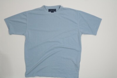 Mens Andrew Fezza Blue Luxury T Shirt Large L EUC | eBay