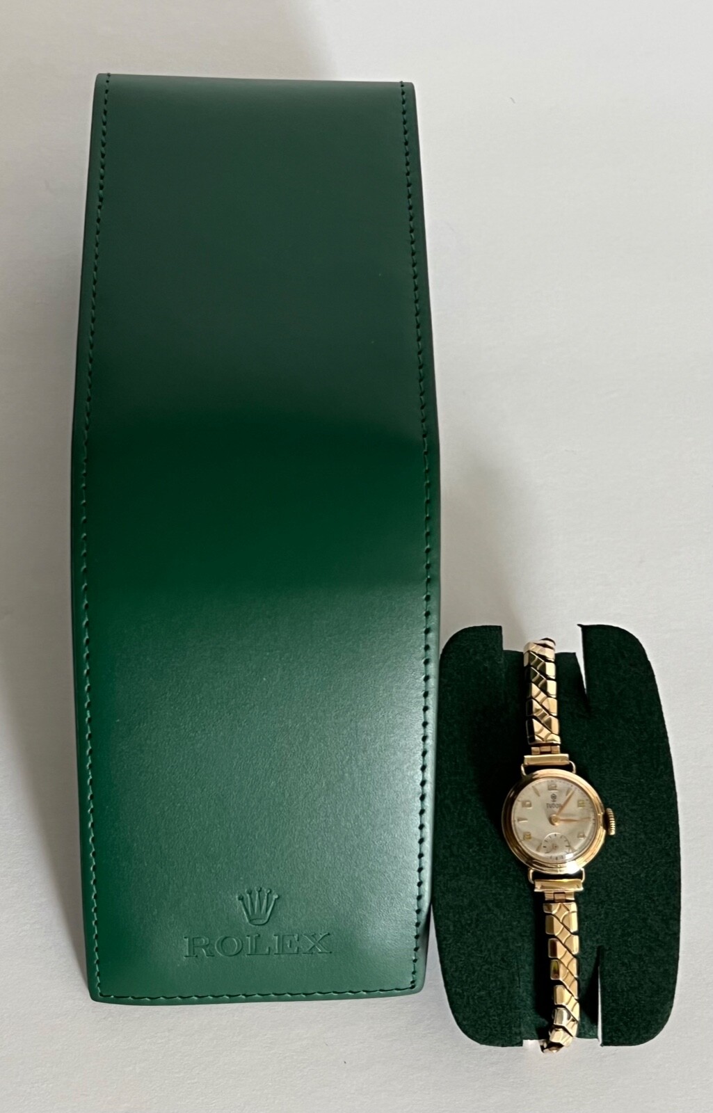 Vintage Rolex Tudor Ladies Watch 9ct gold Works Montal Band | eBay