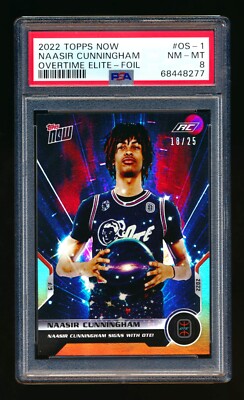 2022 TOPPS NOW NAASIR CUNNINGHAM RC FOIL VARIATION 1ST EVER CARD SSP ...