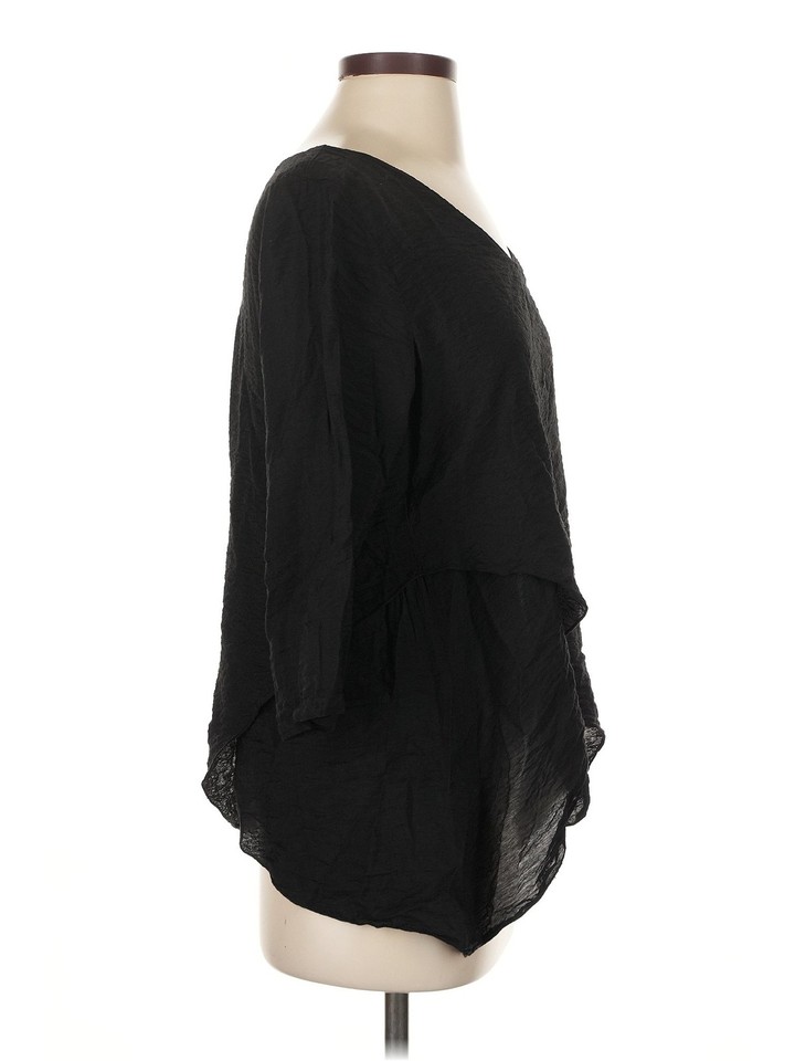 Cut Loose Women Black 3/4 Sleeve Top XS | eBay